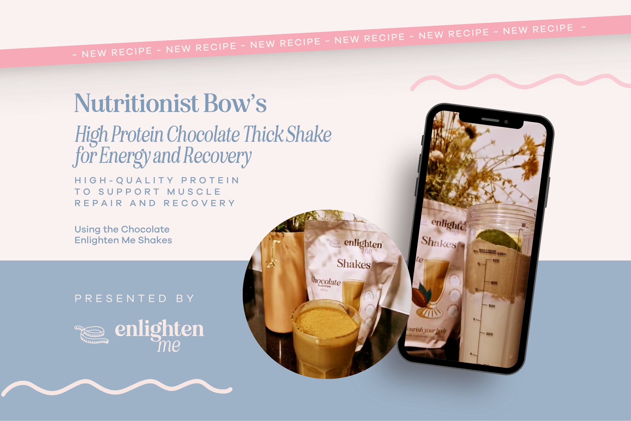 High Protein Chocolate Thick Shake for Energy and Recovery – Enlighten Me